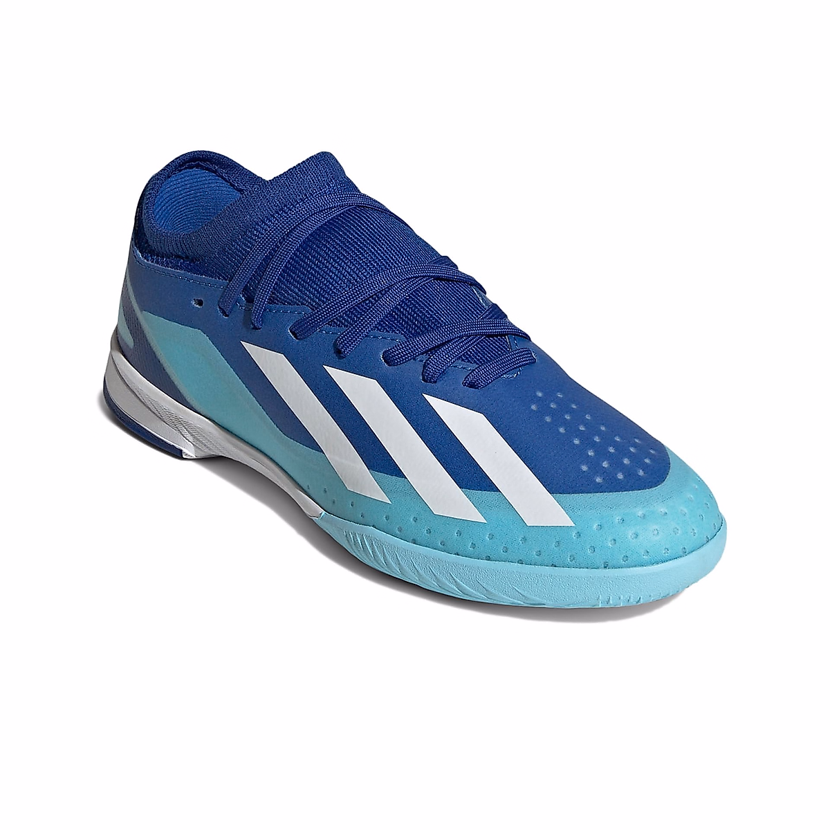 adidas Kids Boys X Crazyfast.3 Indoor Soccer Cleats Indoor - Blue - Size 12.5 M