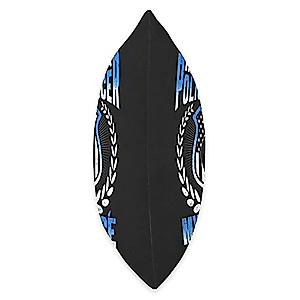 G2T Proud Police Family My Fiance is A Brave Officer-Proud Police Fiancee Throw Pillow, 18x18, Multicolor