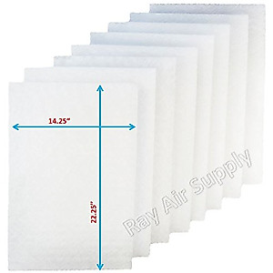 RAYAIR SUPPLY 16x25 Tappan EAC-1 Air Cleaner Replacement Filter Pads 16x25 Refills (4 Pack)