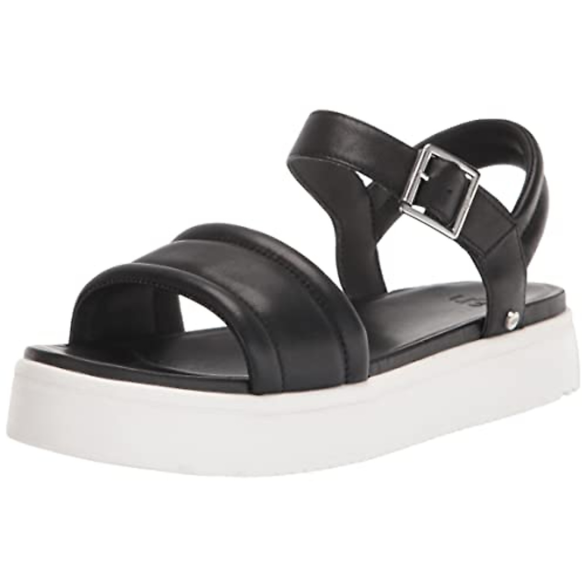 UGG Women's Zayne Ankle Strap Sandal, Black White, 8