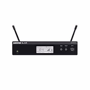 Shure BLX14R/SM35 Wireless Microphone System - 14-Hour Battery Life, 300 ft Range, UHF | SM35 Headset Mic, Single Channel Rack Mount Receiver | H9 Band (BLX14R/SM35-H9)