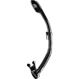 Cressi F One Frameless Scuba Snorkel Mask, Silicone Skirt for Scuba Diving and Snorkeling Dive Mask - Schwarz & Supernova Dry, Black/Black