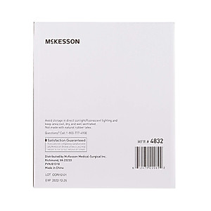 McKesson Oral Foam Swabs, Untreated, Gentle and Daily Oral Cleaning, Unflavored, 250 Count, 1 Pack