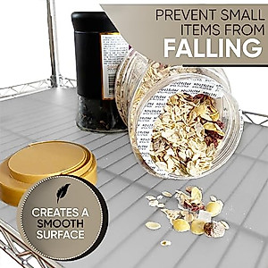 DUALSO Wire Shelf Liner Wire Rack Shelf Mat - Thick Wire Shelf Cover - Waterproof Plastic Shelf Liner, Metal Shelf Liner - Easy Use Wire Shelving Cover for Closet (Clear, 18" X 36" (Set of 4))