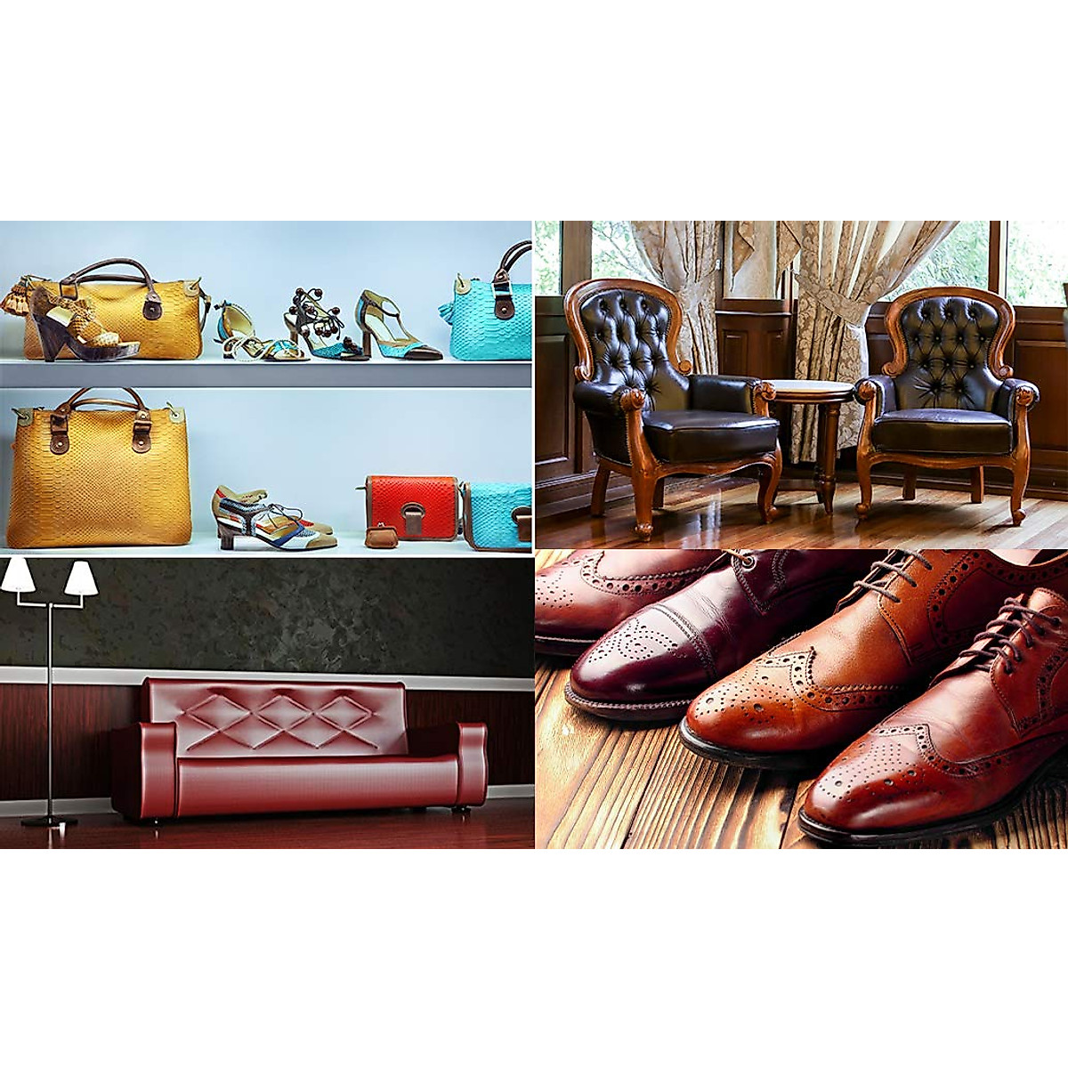 Leather Repair Kit/Leather Color Kit/Cleaner/Color Restorer/Sponge Applicator (Leather Repair) (Vinyl Repair) (Leather Dye) (Taupe)