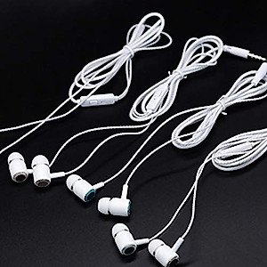 OCUhome Earbuds, Earbud Headphones with Microphone, H002 Dynamic HiFi Stereo in-Ear Sport Earphone Heavy Bass Earbuds Compatible with Various Mobile Phones Golden