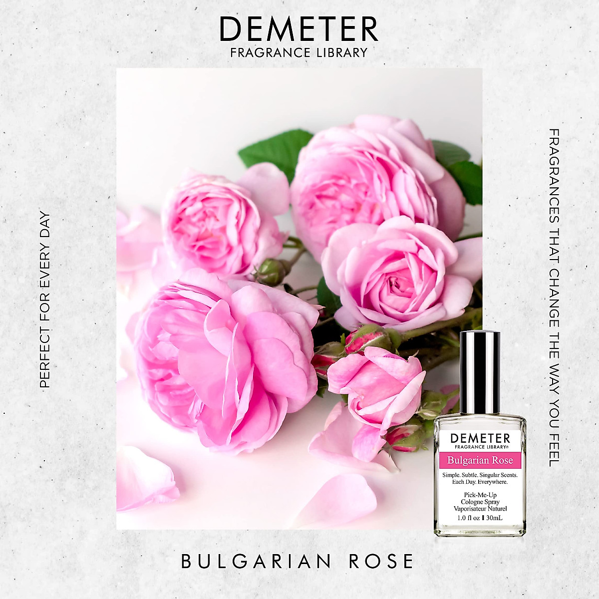 DEMETER Bulgarian Rose, 1 Oz Cologne Spray, Perfume for Women