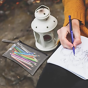 Covers & All Tool Bag, 18 Oz 48 PHR, Ultra-Clear PVC Tool Pouch with Belt for Hanging, Multipurpose Use Clear Zipper Pouches for Easy Organization, Toiletry, Makeup (11” W x 7” L, Clear)