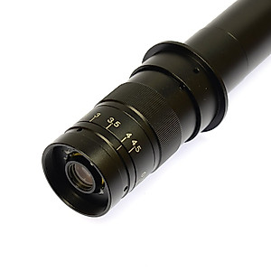 Monocular Max 300x Zoom C-Mount Glass Lens Adapter F/Industry Digital Microscope Camera Objective