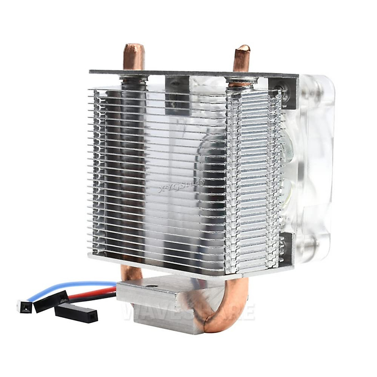 Low-Profile ICE Tower Cooling Fan for Raspberry Pi 4 3 Model B B+ Super Heat Dissipation 5mm Copper Tube Powerful RGB Colorful LED More Efficient @XYGStudy
