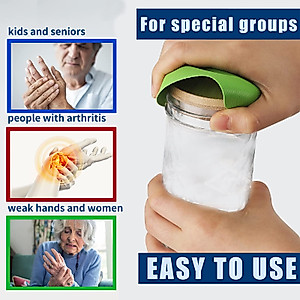 4pcs Jar Opener Gripper Pad, Multifunctional Rubber Jar Opener Kitchen Coaster for Elderly Suffering from Arthritis Children Women Weak Hands(Blue, Green)