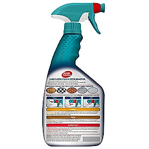 Simple Solution Hard Floor Pet Stain and Odor Remover | Dual Action Cleaner for Sealed Hardwood Floors | 32 Ounces