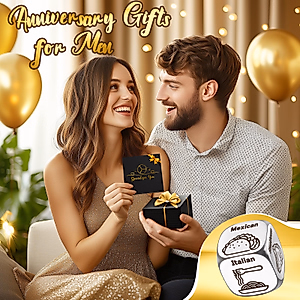 Fathers Day Dad Gifts Easter Basket Stuffers for Adults, Gifts for Him Her, Date Night Couple Gifts for Boyfriend Girlfriend, Winzwon Food Decider Dice Anniversary Wedding Birthday Gifts for Men Women