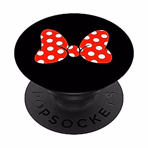 Popular Red and White Polka Dot Bow PopSockets Swappable PopGrip