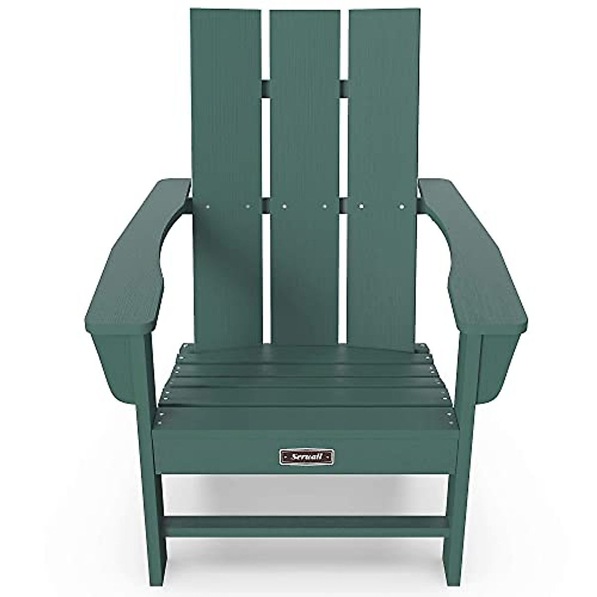SERWALL Adirondack Chair Oversized Outdoor Fire Pits Chair Weather Resistant-Green