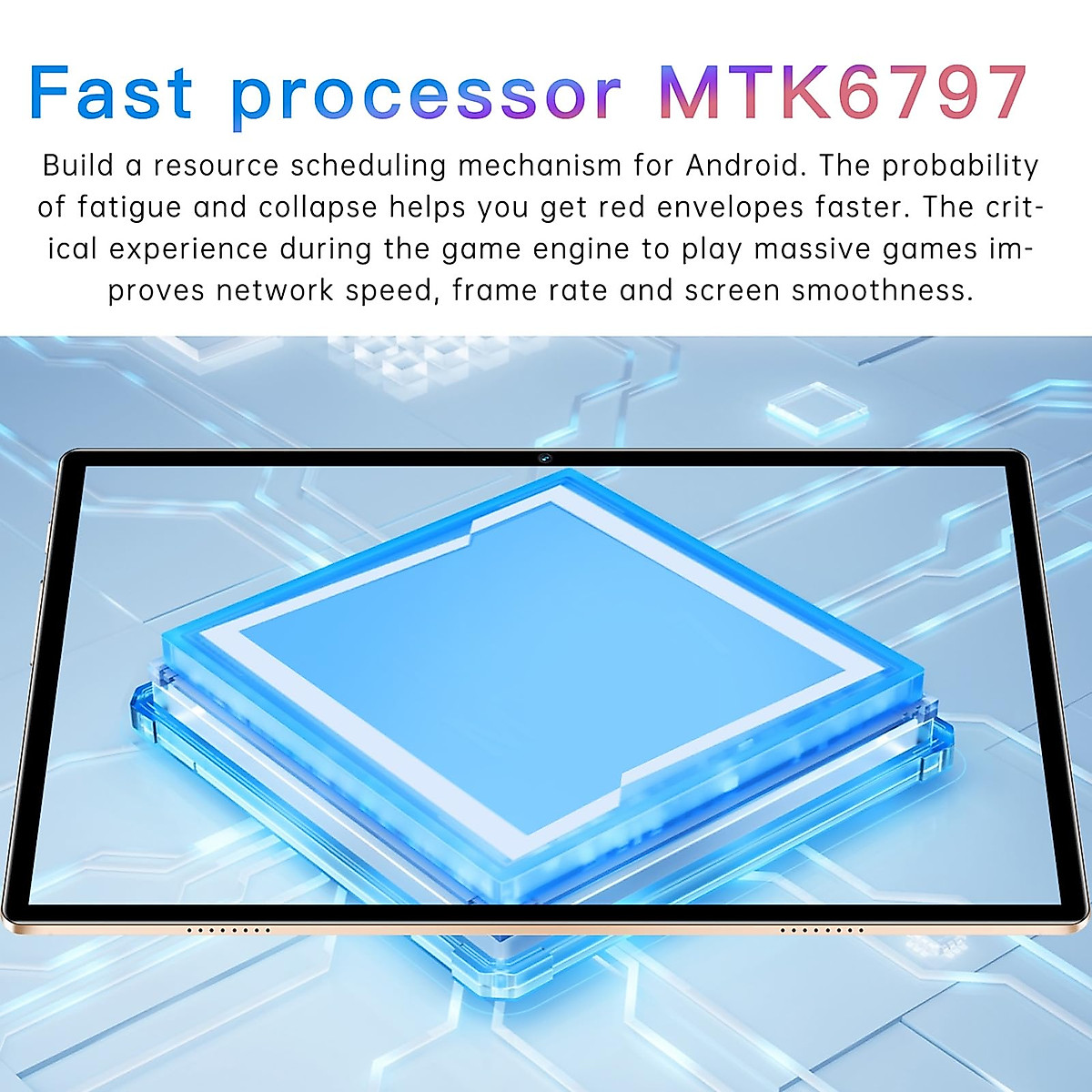 CUIFATI 10 in FHD Tablet with Bluetooth Keyboard, Octa Core 8GB RAM 256 ROM WiFi 4G Tablet for Android 12 System, Kid Tablet Set for Learn (US Plug)