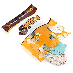 Alfie Pet - Fay 2-Piece Set Bird Diaper with Leash - Color: Beige & Blue, Size: XS