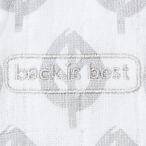 HALO Sleepsack, 100% Cotton Muslin Wearable Blanket, Swaddle Transition Sleeping Bag, TOG 0.5, Grey Tree Leaf, Large, 12-18 Months