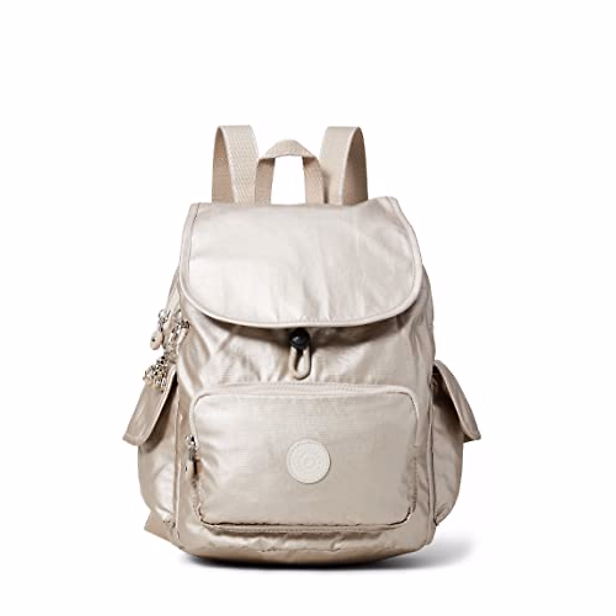 Kipling Women's City Pack S Backpack Handbag, Silver (Metallic Glow), One Size
