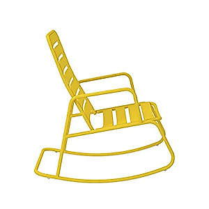 Novogratz 88065YLW1E Poolside Roberta Outdoor Rocking Chair, Yellow