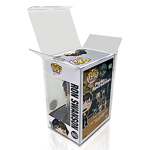(80 Pack) EcoTEK Protectors Pop Protector Compatible with - 0.50mm 4" Inch Funko POP! Figures, Strong, Clear Pop Case, Acid Free