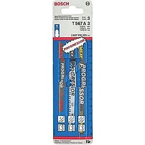 BOSCH T567A3 3-Piece Progressor for Wood, Metal, and All-Purpose T-Shank Jig Saw Blade Set