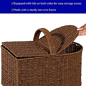 Trademark Innovations 15.25" Storage Stair Basket With Handle