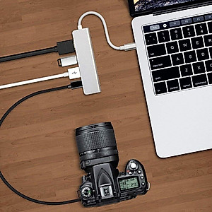 PANUSBGHUB 4 in 1 Type C Hub with HDMI USB 3.0 Adapter for MacBook Hub USB Computer Peripherals USB Type C HDMI for MacBook Pro Air