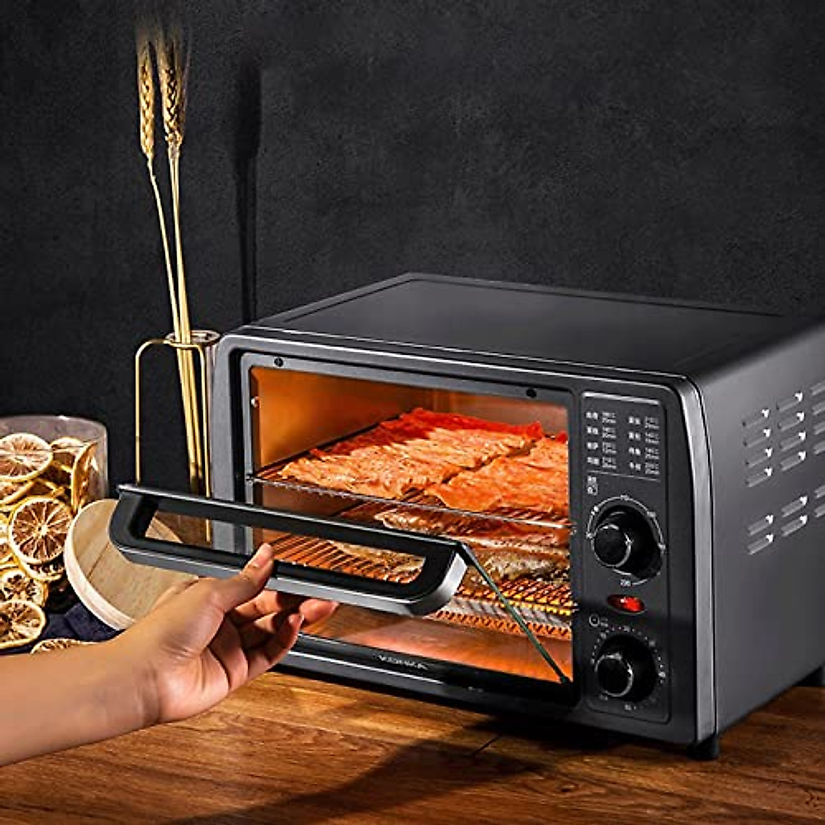 SUSOSU Microwave Oven 13L Electric Oven Multifunction Mini Oven Breakfast Machine Frying Pan Household Bread Pizza Baking Maker for Kitchen Oven