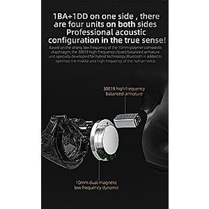 TWS KZ Z3 True Wireless in-Ear Earbuds Bluetooth 5.0 Headphones - for Sport/Workout, Hybrid Driver Noise Cancelling Bluetooth Earphones