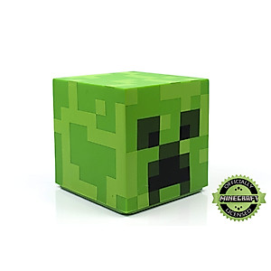 Minecraft Creeper LED Mood Light Creeper Lamp Mood Lighting Battery Powered | Collectible Mood Lamp | Green Mood Light LED Creeper | 5 Inches Tall