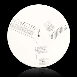 Turntable Cartridge Alignment Protractor Mat, Calibration Plate Adjustment Tool, Phono-Cartridge Stylus Alignment Protractor Tool for Turntable Accessor