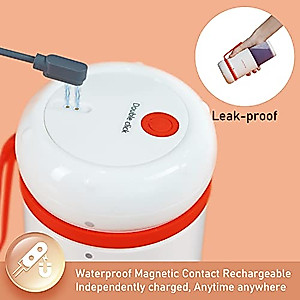 EASEHOLD Portable Blender, Personal Blender for Shakes, Mini Blender USB Magnetic Rechargeable, Travel Juicer Cup with Ultra Sharp 4 Blades, BPA-Free 10.5oz To-Go Fruit Mixer for Office, Sports, Gym