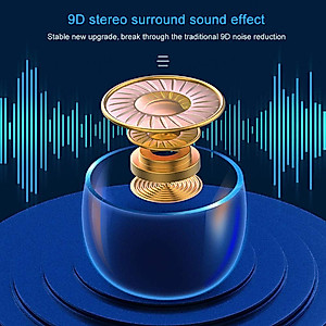 Annadue R3 Bluetooth V5.0 Headphone, Wireless IPX4 Waterproof Earphone, in-Ear Sports Headphone with Intelligent Digital Display, Noise Reduction, Plastic Black(Black)