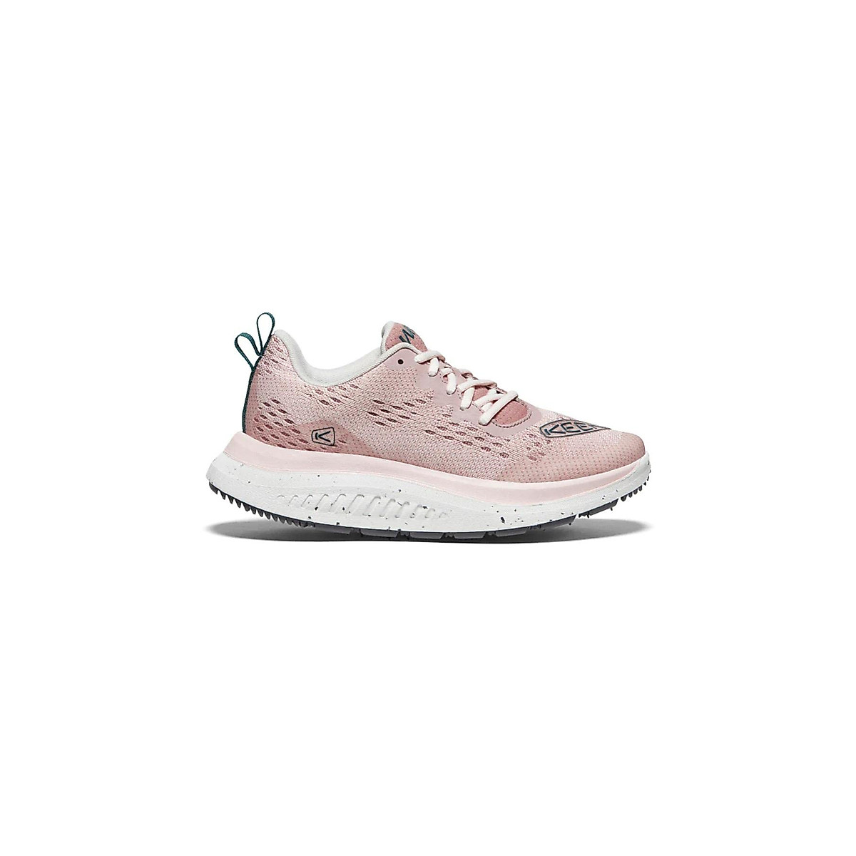 KEEN Women's WK400 Performance Breathable Walking Shoes, Fawn/Peach Whip, 7