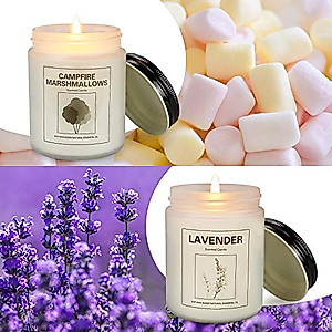 Scented Candles Sets, Candles for Home Scented,Made with Natural Soy Wax & Essential Oils, 35 Hour Burn Time,4 x 7.1 Oz Aromatherapy Candle Gifts for Birthday Women Mom Best Friends.