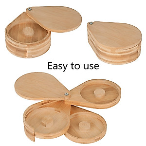 Margarita Salt Rimmer, Baraiser Bamboo Glass Rimmer, 3-Tier Bar Salt and Sugar Rimmer for Cocktails