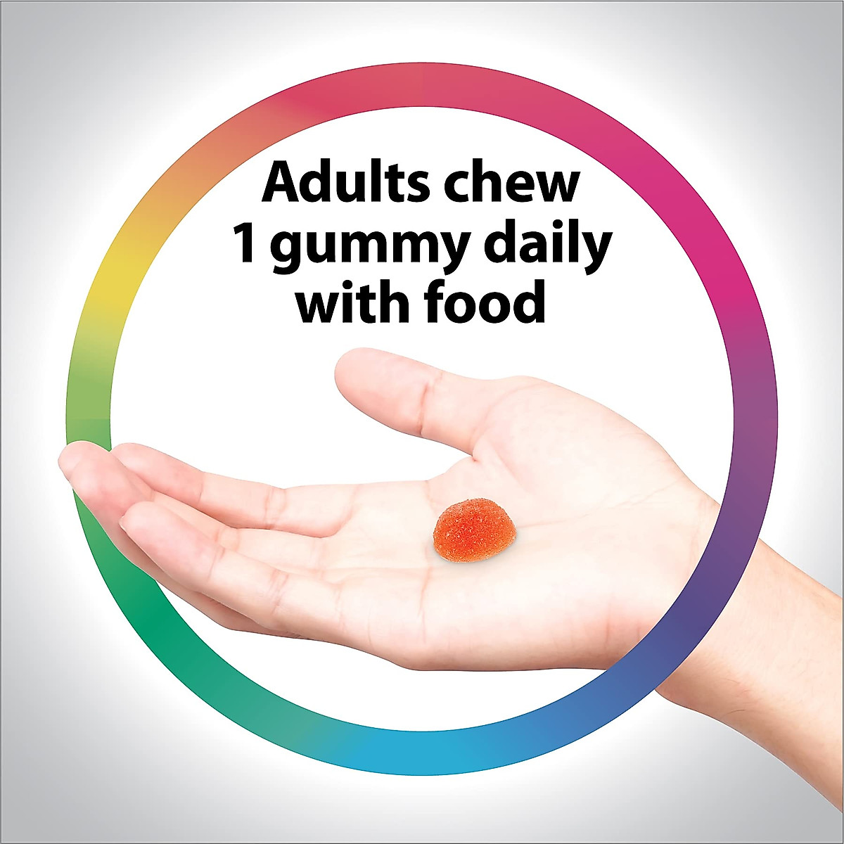 Rainbow Light - Berry D-Licious 2,500 IU Vitamin D3 Gummy - Ultra Potency Vitamin D Supplement Supports Bone and Muscle Strength, Calcium Absorption, and Circulatory Health; Gluten-Free - 50 Count