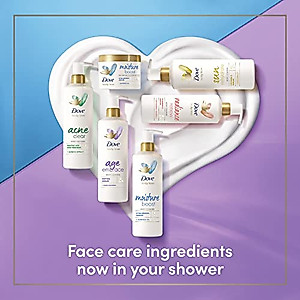 Dove Body Love Body Cleanser Moisture Boost 3 Count For Dry Skin Body Wash with Hyaluronic Acid and Moringa Oil 17.5 fl oz