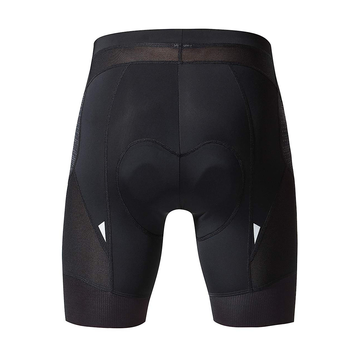 Eco-daily Men's Cycling Shorts Padded Bicycle Riding Half Pants Bike Biking Cycle Tights (Reflective Print-black, Large)