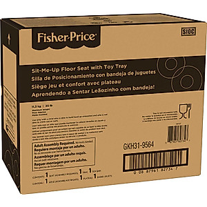 Fisher-Price Portable Baby Chair Sit-Me-Up Floor Seat With Snack Tray And Removable Toy Bar, Penguin Island