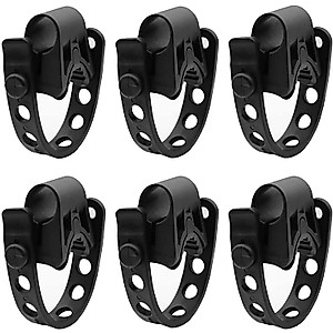ASENDIWAY 6Pcs/Set Bike Rack Straps Replacement Bicycle Hitch Strap Cradle Bike Carrier Mount Rubber Strap Black Spare Hooks Car Racks Accessories Truck Hitch Fit 1" Diameter Tubes