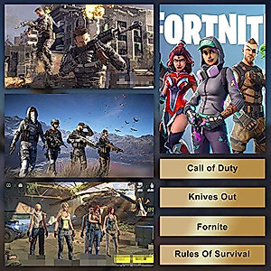 YEVIOR [1 Pair ] Mobile Game Controller Trigger for iPhone Android, PUBG Cellphone Gaming Joystick 4 Fingers Operation, with Sensitive Shoot Aim Keys for Fornite/Knives Out/Rules of Survival
