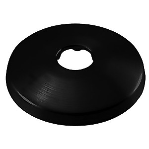 Westbrass D105KFH-62 5/8" x 3/8" OD x 20" Flat Head Riser Supply Line Kit with Round Handle Angle Supply Shut Off Valve for Toilet, Matte Black