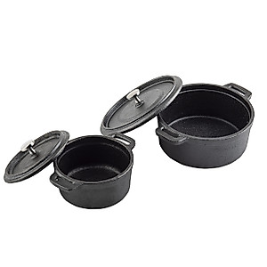 Tablecraft 16 oz Cocotte with Lid, Cast Iron & Stainless Steel Knob