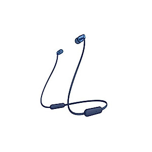 Sony WI-C310 Wireless in-Ear Headset/Headphones with Mic for Phone Call, Blue, Model Number: WI-C310/L
