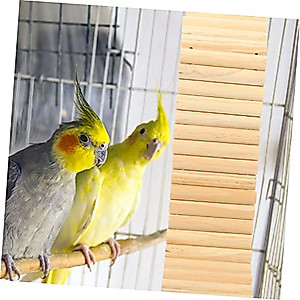 IFANLANDOR Ladder Fence Parrot Climbing Ladder Guinea Pig Hideout Rat Ladder Rat Bendy Bridge Gerbil Hamster Climbing Ladder Small Animals Wood Ladder Hamster Ladder Toy pet Chinchilla Wooden