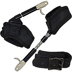 Sniper Adjustable Archery Buckle Release; for Compound Bows, Ambidextrous Adult & Youth Sizes, 360 Swivel with Dual Caliper Head, Adjustable Trigger Tension, Tools Included: Adult Black
