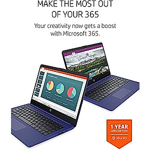 2022 HP Pavilion Laptop, 14-inch HD Touchscreen, AMD 3000 Series Processor, Long Battery Life, Webcam, HDMI, Windows 10 + One Year of Office365 (14, 16GB RAM | 576GB Storage, Blue)