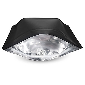 50 Pieces Matte Black 12"x9"x4" Ziplock Pouch ASTM-D3475 Standard Child Resistant Exit Bags